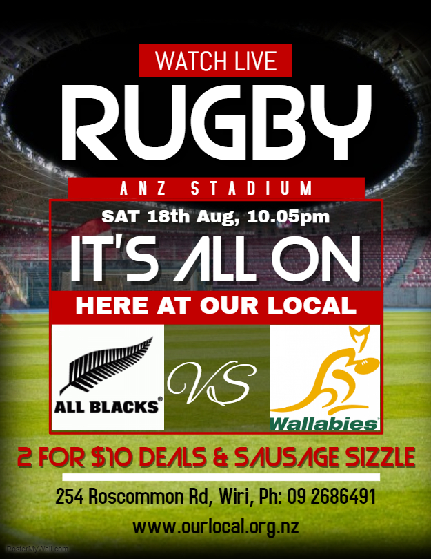 Copy of Live Screening Rugby Tournament Poster Template - Made with ...